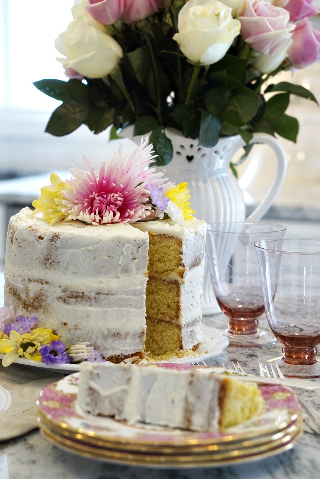 Rustic Lemon Spring Cake – Rosa Diana